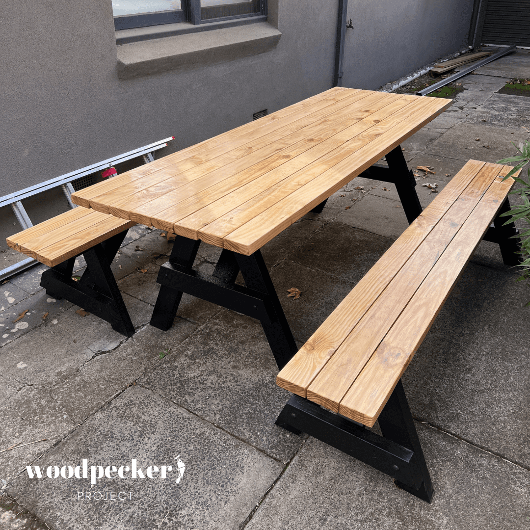Separated Picnic Table Set – Woodpecker Project