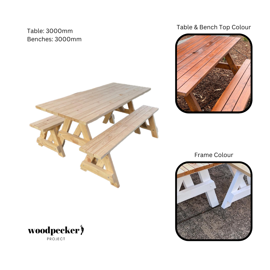 Separated Picnic Table Set – Woodpecker Project