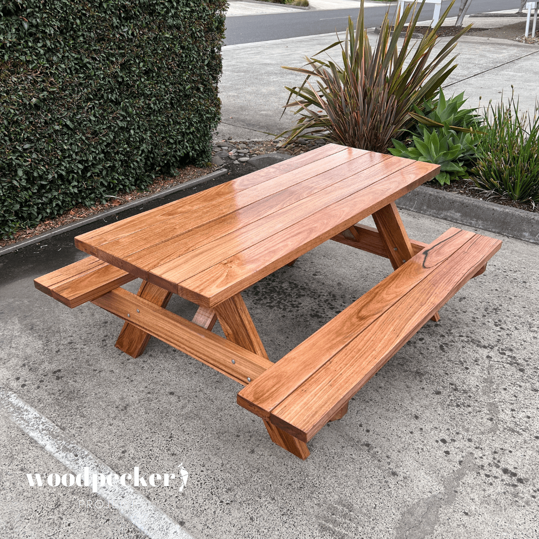 Solid Hardwood Picnic Tables – Woodpecker Project