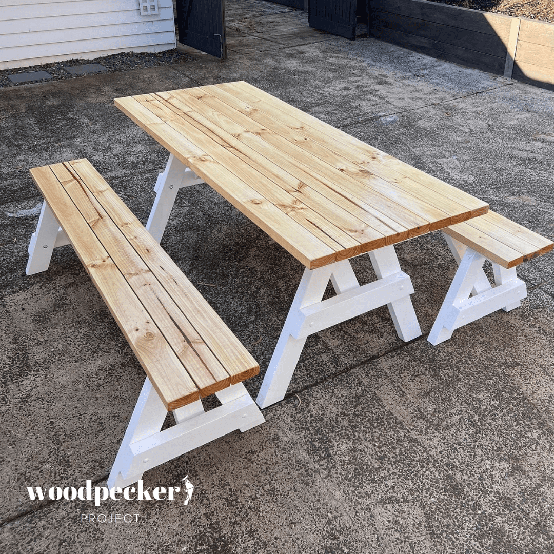 Separated Picnic Table Set – Woodpecker Project