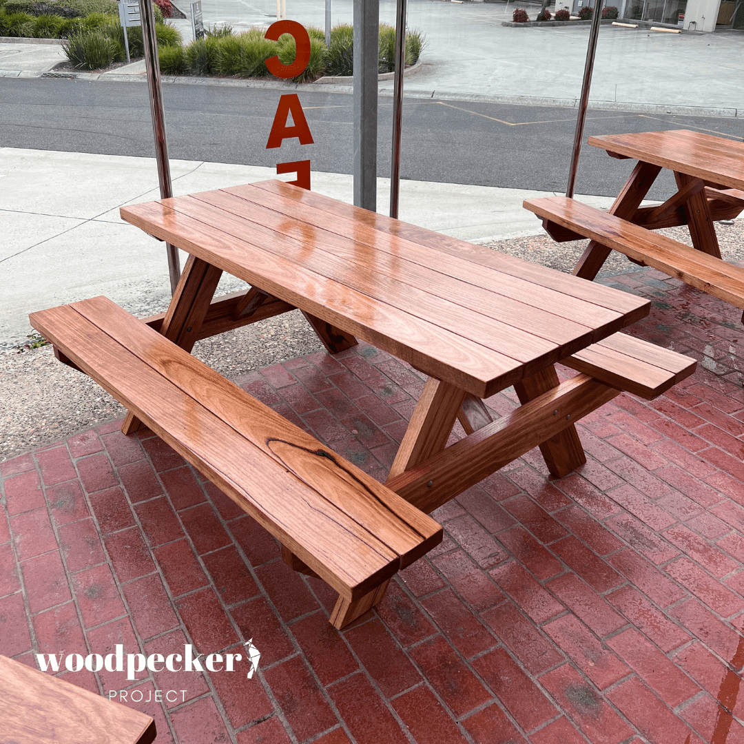 Solid Hardwood Picnic Tables – Woodpecker Project