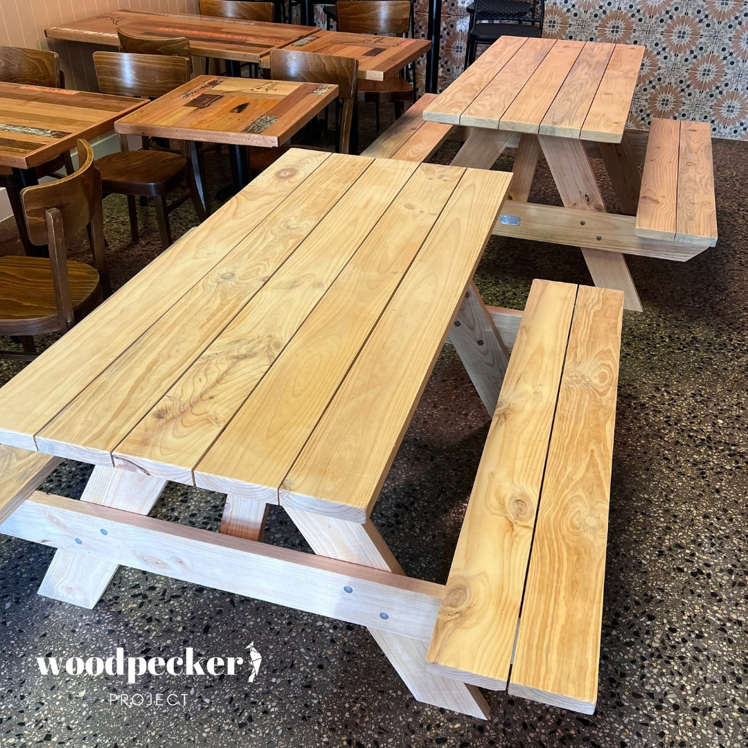 Treated Pine Picnic Tables – Woodpecker Project